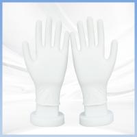 China White Disposable Nitrile Gloves Heavy Duty Tear Resistant ASTM D6319 100 Pcs Box for sale