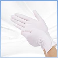 China White Disposable Nitrile Gloves Heavy Duty Tear Resistant ASTM D6319 100 Pcs Box for sale