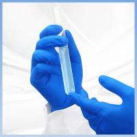 China Navy Blue Nitrile Gloves Food Safe Medical Grade Disposable 100 Pcs Box ASTM D6319 for sale