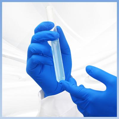China Navy Blue Nitrile Gloves Food Safe Medical Grade Disposable 100 Pcs Box ASTM D6319 for sale