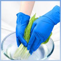China Navy Blue Nitrile Gloves Food Safe Medical Grade Disposable 100 Pcs Box ASTM D6319 for sale