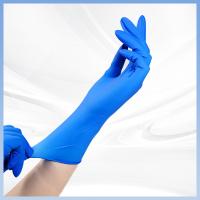 China Navy Blue 7mil 8mil Nitrile Gloves Heavy Duty Disposable Hand Protection S M L XL for sale