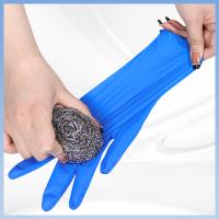 China Navy Blue 7mil 8mil Nitrile Gloves Heavy Duty Disposable Hand Protection S M L XL for sale