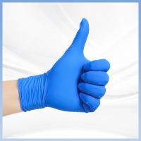 China Navy Blue Disposable Nitrile Gloves 100 Pcs Box ASTM D6319 Certified Durable for sale
