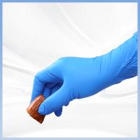 China Blue Nitrile Disposable Gloves Chemical Resistant 100 Pcs Box ASTM D6319 for sale