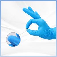 China Blue Disposable Nitrile Gloves 100 Pcs Box ASTM D6319 for Industrial and Household Use for sale