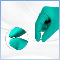 China Green Disposable Nitrile Gloves 100 Pcs Box ASTM D6319 for Gardening Landscaping for sale