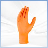 China Diamond Textured 8 Mil Nitrile Disposable Gloves 100Pcs/ Box for sale