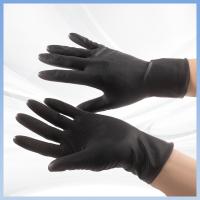 China Disposable Black Latex Exam Gloves Powder Free ASTM D6319 S M L XL for sale