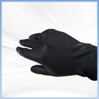 China Oil Resistant Thick Disposable Latex Gloves Black S M L XL Industrial Janitorial for sale