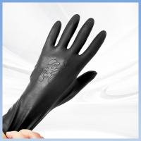 China CE FDA Disposable Black Latex Gloves Textured Synthetic Medical Grade S M L XL for sale