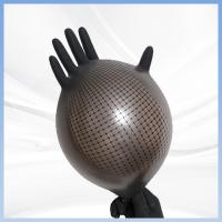 China CE FDA Disposable Black Latex Gloves Textured Synthetic Medical Grade S M L XL for sale