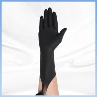 China Disposable Latex Gloves Powder Free Black S M L XL ASTM D6319 for Automotive Mechanical Use for sale
