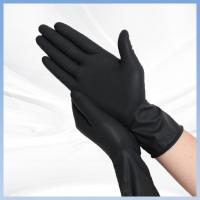 China Disposable Latex Gloves Powder Free Black S M L XL ASTM D6319 for Automotive Mechanical Use for sale