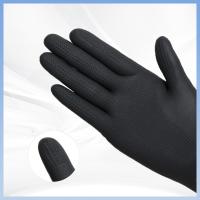 China Disposable Latex Gloves Powder Free Black S M L XL ASTM D6319 for Automotive Mechanical Use for sale