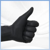 China Disposable Latex Gloves Black Powder Free Odorless S M L XL ASTM D6319 for sale
