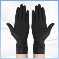 China Disposable Latex Gloves Black Powder Free Odorless S M L XL ASTM D6319 for sale