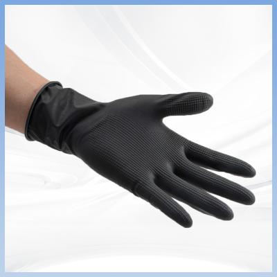 China Anti Slip Disposable Latex Gloves Food Processing Latex Exam Gloves S M L XL for sale