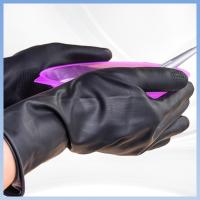 China Disposable Black Latex Gloves Multi Purpose Powder Free S M L XL 3 Year Shelf Life for sale