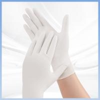 China Disposable Latex Gloves White Antibacterial Medical Dental Exam Gloves S M L ASTM D6319 for sale