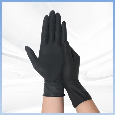 China Black Disposable Latex Gloves 20pcs Box Food Prep Cleaning S M L XL for sale