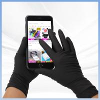 China Disposable Latex Gloves 10g/Pc Black S M L XL ASTM D6319 EN 455 20pcs/Box for sale