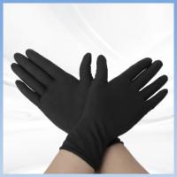China Disposable Latex Gloves 10g/Pc Black S M L XL ASTM D6319 EN 455 20pcs/Box for sale