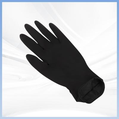 China Disposable Black Latex Gloves 10g Chemical Resistant Tattoo Artist Gloves S M L XL for sale