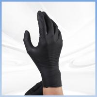 China Disposable Black Nitrile Gloves 9 Inch Size S M L XL for Catering Hygiene Cleaning for sale
