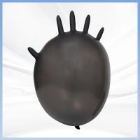 China Powder Free Latex Free Nitrile Safety Gloves 9 Inch Food Processing Disposable Black for sale