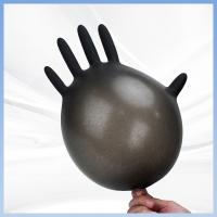 China Black Synthetic Nitrile Gloves 9 Inch Highly Elastic Disposable for Hairdressing Nail Industry for sale