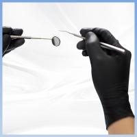 China Black Disposable Nitrile Gloves 9 Inch for Healthcare Laboratory ASTM for sale