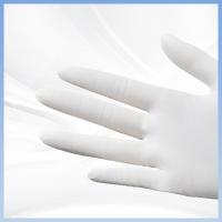 China Disposable White Synthetic Nitrile Gloves 9 Inch ASTM Certified for Medical Lab Use for sale