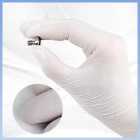China White Nitrile Examination Gloves Oil Resistant Antistatic 9 Inch S M L XL 100pcs Box for sale