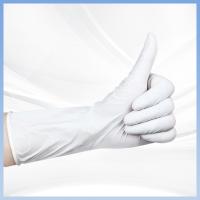 China Reliable Disposable White Nitrile Work Gloves Non Toxic ASTM D6319 for sale