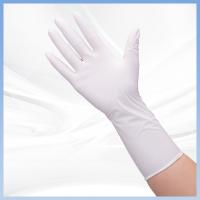 China Reliable Disposable White Nitrile Work Gloves Non Toxic ASTM D6319 for sale