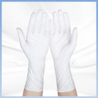 China Reliable Disposable White Nitrile Work Gloves Non Toxic ASTM D6319 for sale