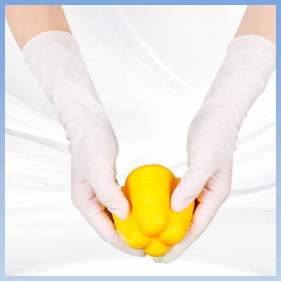 China White Synthetic Nitrile Gloves Latex Free Disposable 12 Inch S M L XL for sale