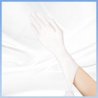 China Heavy Duty Nitrile Disposable Gloves White For Construction Industry for sale