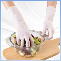 China Heavy Duty Nitrile Disposable Gloves White For Construction Industry for sale