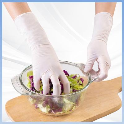 China Heavy Duty Nitrile Disposable Gloves White For Construction Industry for sale