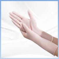 China White Disposable Synthetic Nitrile Gloves 12 Inch Breathable Latex Free S M L XL for sale
