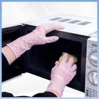 China Pink Disposable Synthetic Nitrile Gloves Powder Free 12 Inch ASTM Certified for sale