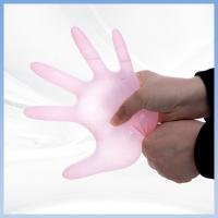 China Food Grade Antibacterial Disposable Synthetic Nitrile Gloves 12 Inch Pink S M L XL for sale