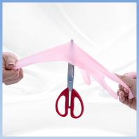 China Food Grade Antibacterial Disposable Synthetic Nitrile Gloves 12 Inch Pink S M L XL for sale