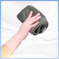 China Pink Synthetic Nitrile Disposable Gloves 12 Inch 100pcs Box S M L XL for sale