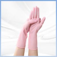 China Pink Disposable Synthetic Nitrile Gloves 12 Inch ASTM Certified Latex Free S M L XL for sale