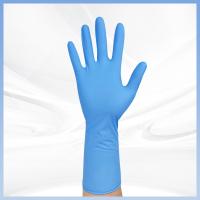 China Blue Synthetic Nitrile Gloves 12 Inch Disposable Latex Free Industrial Safety Hand Protection for sale