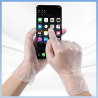 China Disposable PVC Transparent Gloves Latex Free Exam Gloves S M L XL 100pcs Box for sale