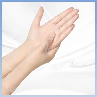 China OEM Disposable PVC Gloves Transparent 100pcs per Box S M L XL Food Safe for sale